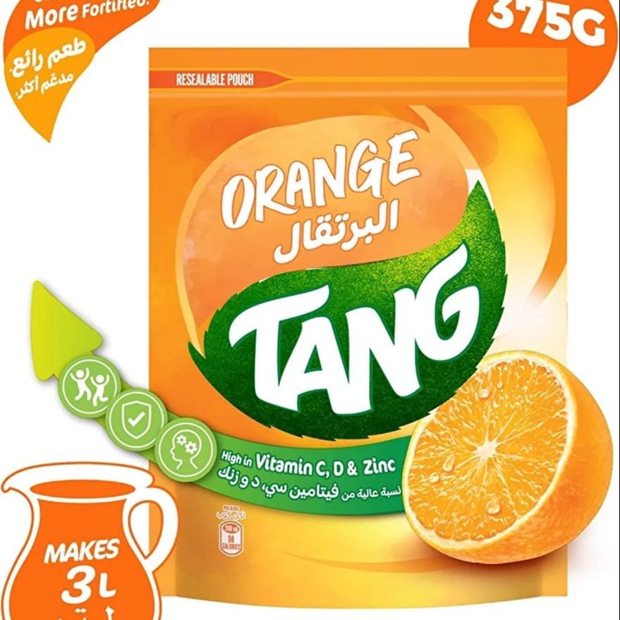 Tang Orange Flavoured Instant Drink Powder 375g Bahrain