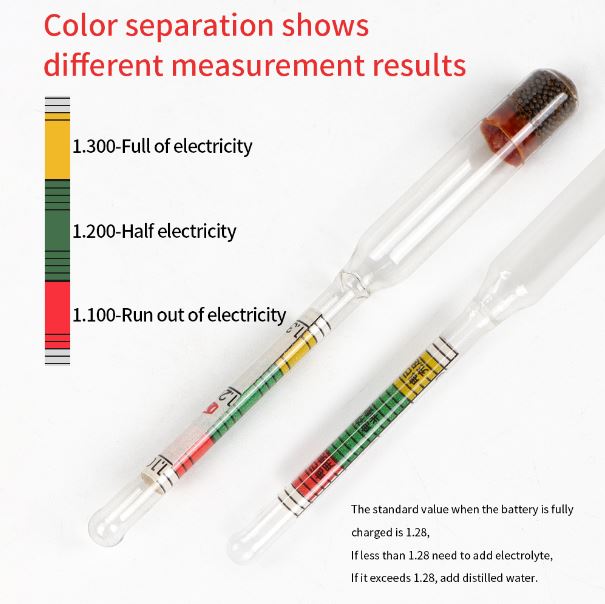 Solar Tubular Battery Electrolyte Tester Hydrometer Electro-hydraulic ...