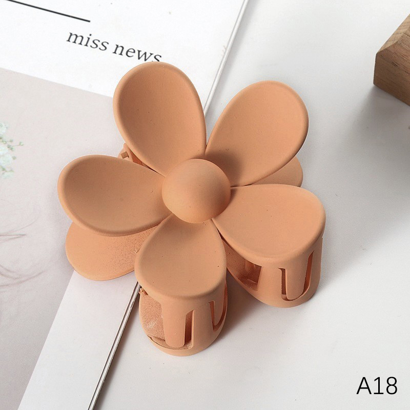 Large Flower Claw Clips 2.8 Inch Matte Big Hair Claw Clips for Women ...