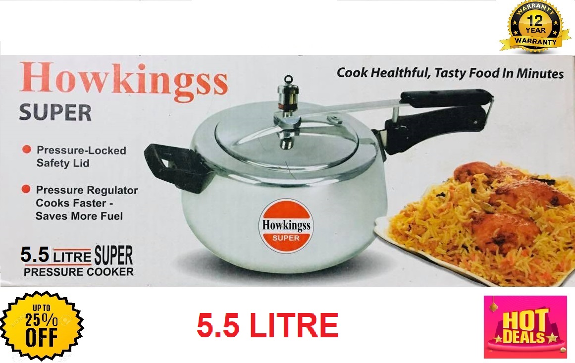 Howkingss 5.5L Oval Pressure Cooker (Apple Shape) - Cook Quick And ...