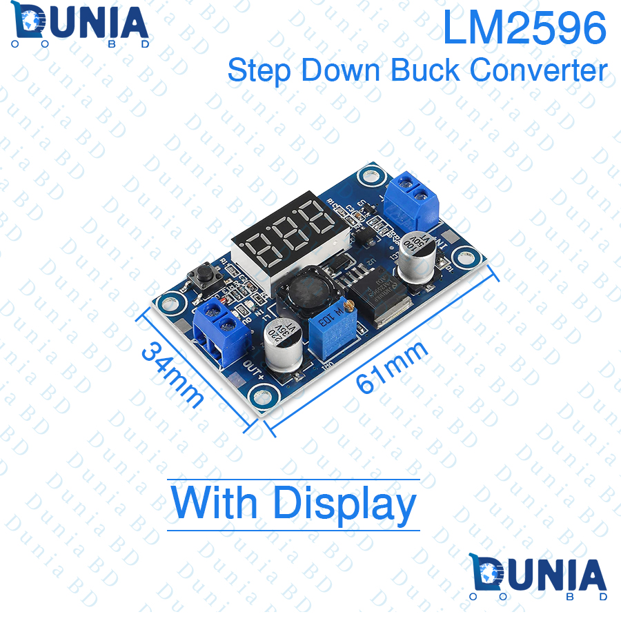 LM2596 Buck Converter Module Step Down Adjustable DC-DC Voltage ...