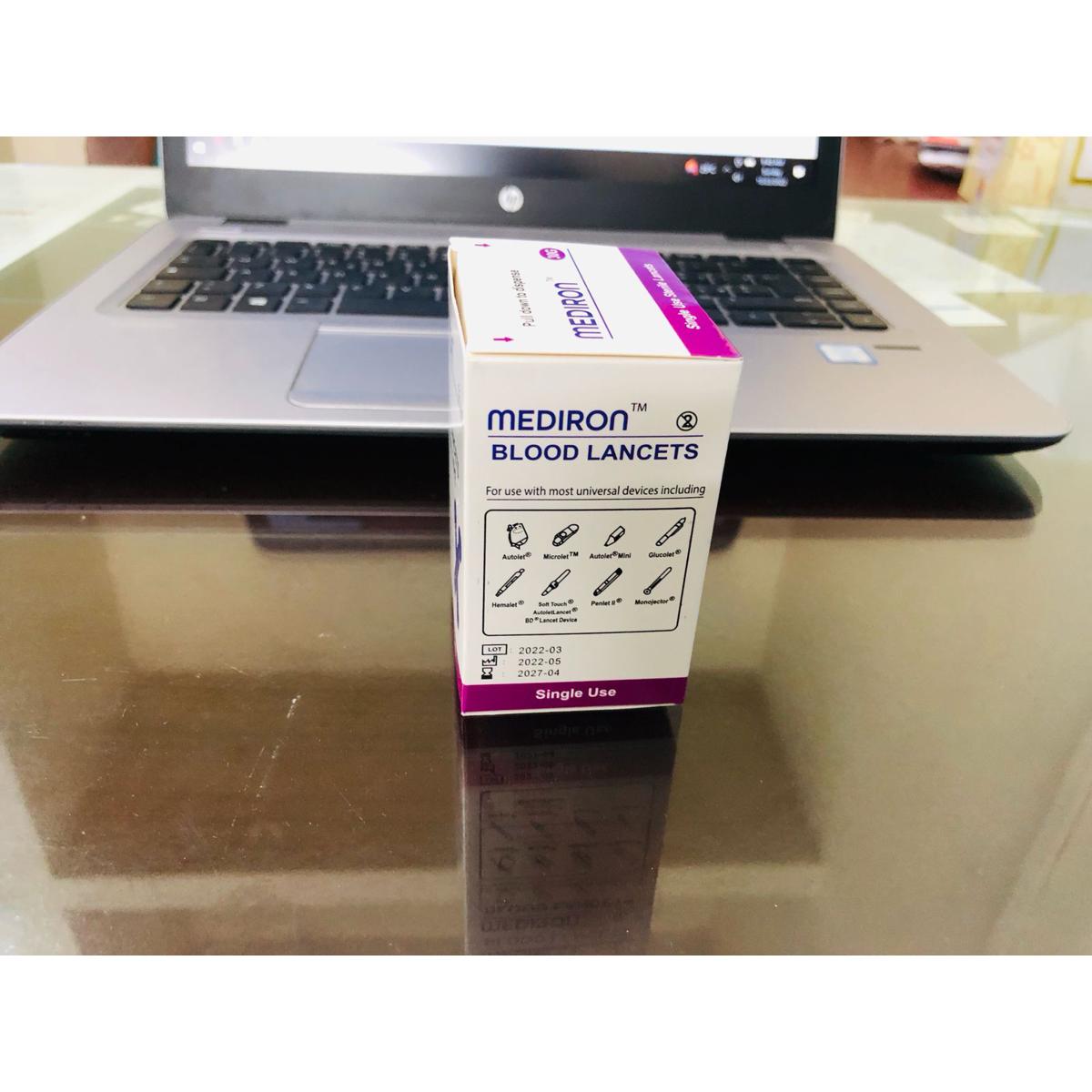 MEDIRON Twist Blood Lancet 100 PIECE IN ONE BOX | Daraz.com.bd