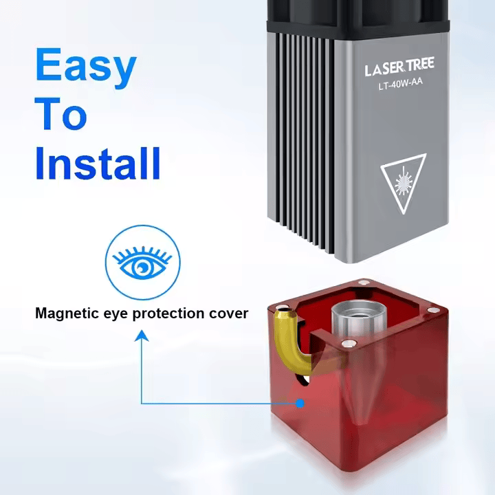 Laser Module 5000mw / 405nm 10000mw Fixed Focus for CNC Engraving ...