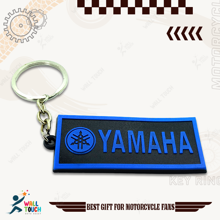 YAMAHA PVC Keychain Key ring Red Rubber Motorcycle Bike Car Collectible ...