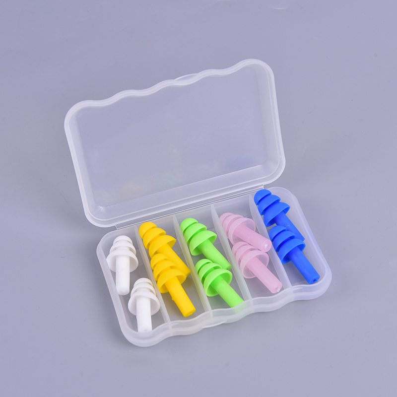 5Pairs Silicone Ear Plugs Sleep Earplugs Noise Reduction Swimming ...
