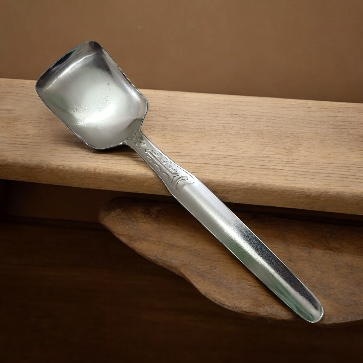 Stainless Steel 22cm Square Serving Spoon - Silver Kitchen Tool, 1 ...