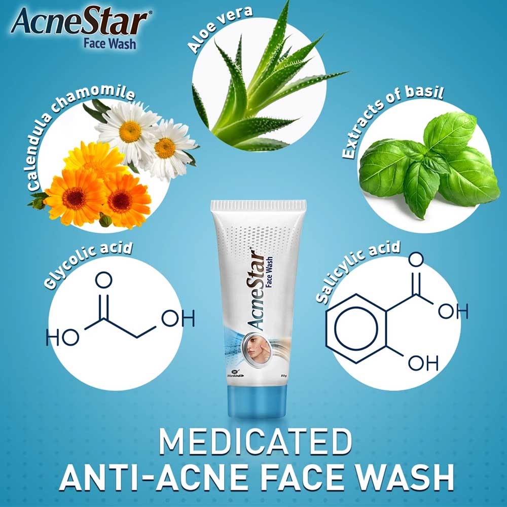 ACNE STAR deep cleansing face wash - 50g | Daraz.com.bd