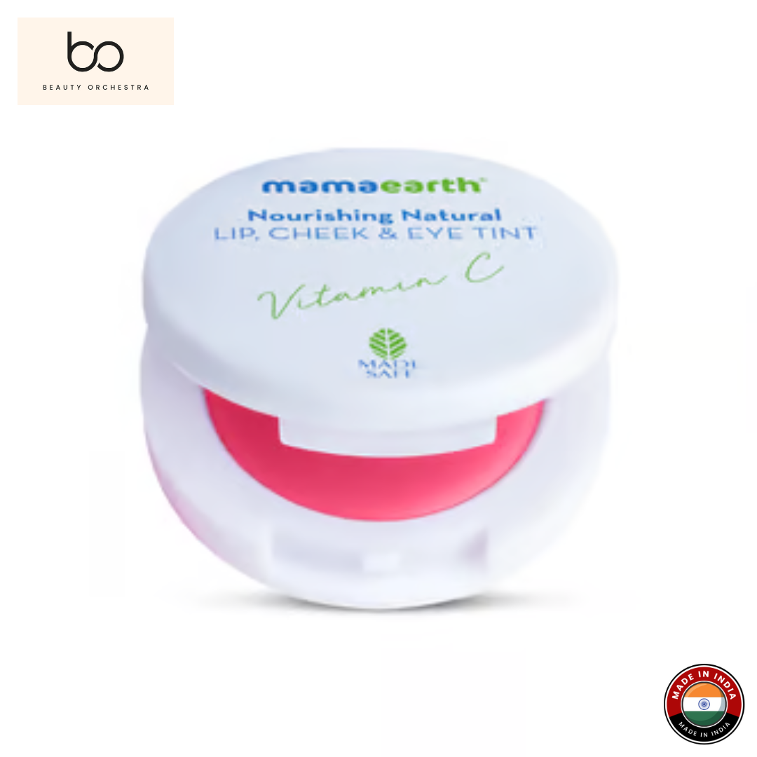 Mamaearth Nourishing Natural Lip Cheek & Eye Tint with Vitamin C ...