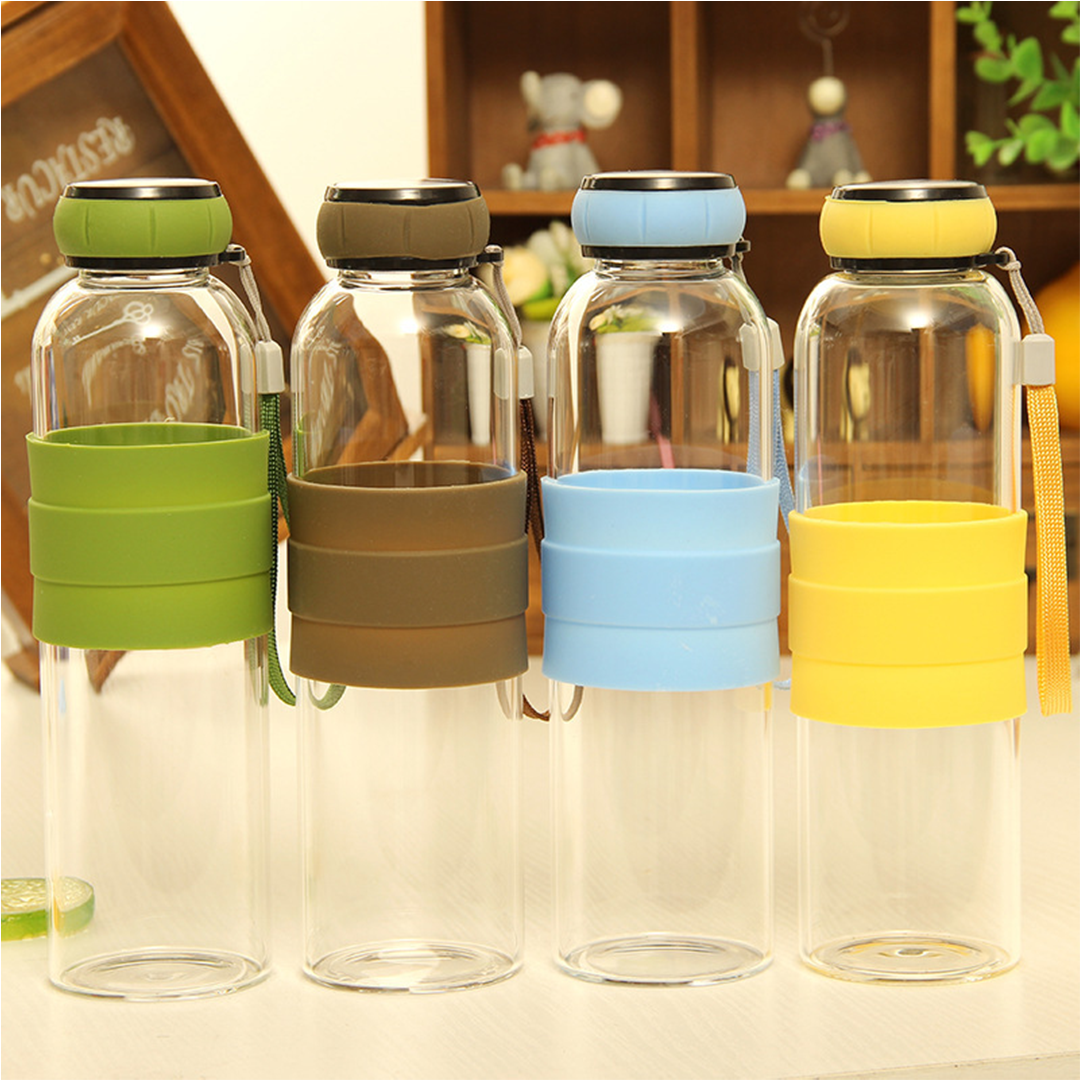 Borosilicate Glass Water Bottle - Durable And Leakproof Bottle For ...
