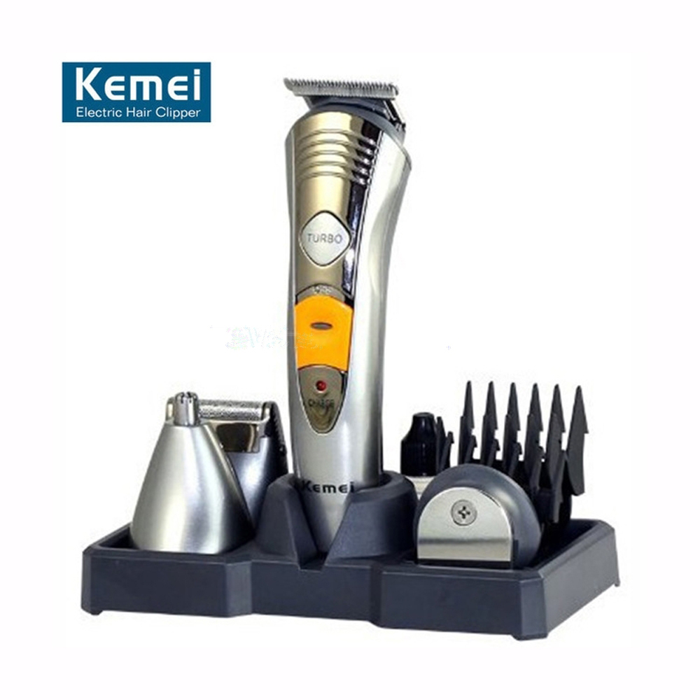 Kemei KM-580A Rechargeable 8 in 1 Cordless Hair Beard Trimmer Clipper Shaver for Men | Daraz.com.bd