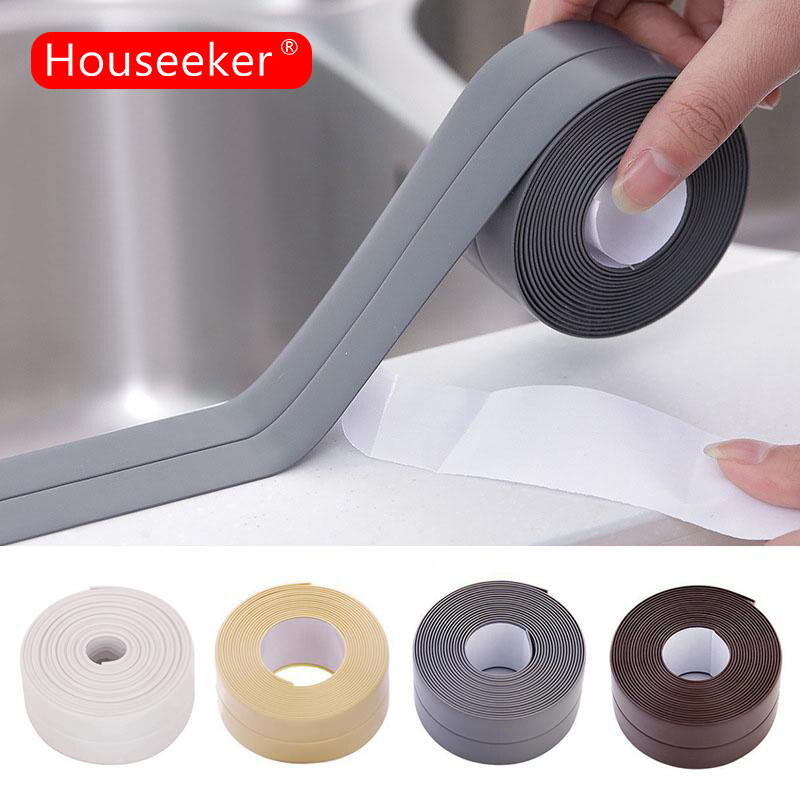 Houseeker 3.2M Self-adhesive Kitchen Bathroom Sink Sticker Waterproof ...