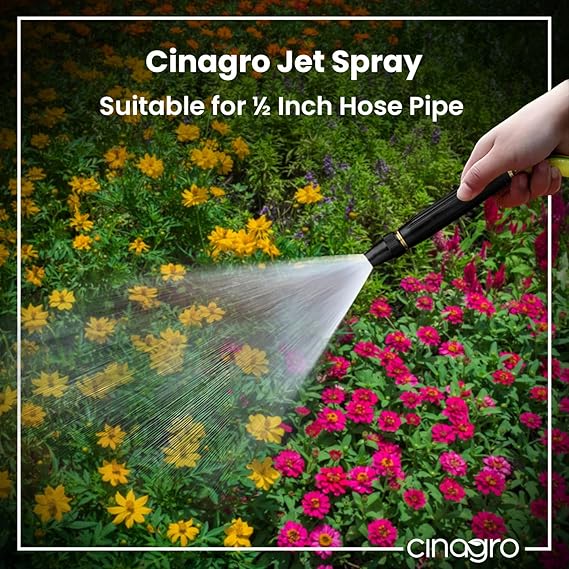 Water Spray Gun with 2 Clamps for Gardening, Car Wash, Bike Washing ...