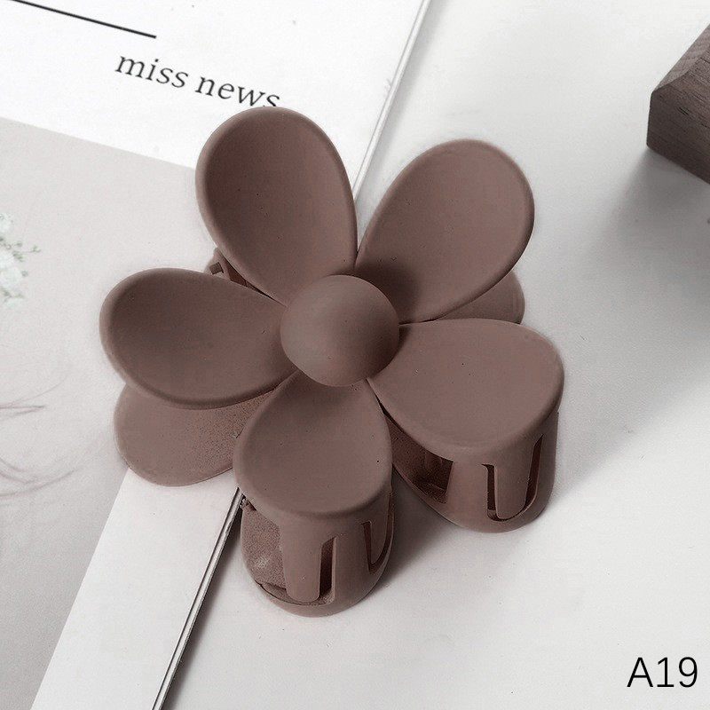 Large Flower Claw Clips 2.8 Inch Matte Big Hair Claw Clips for Women ...