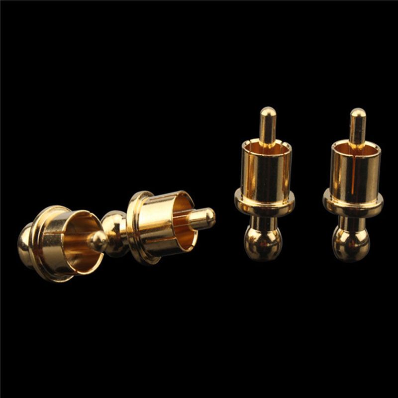 NAMUNY 8Pcs Socket Cover Cap Gold Plated RCA Cap Plug Short-Circuit ...