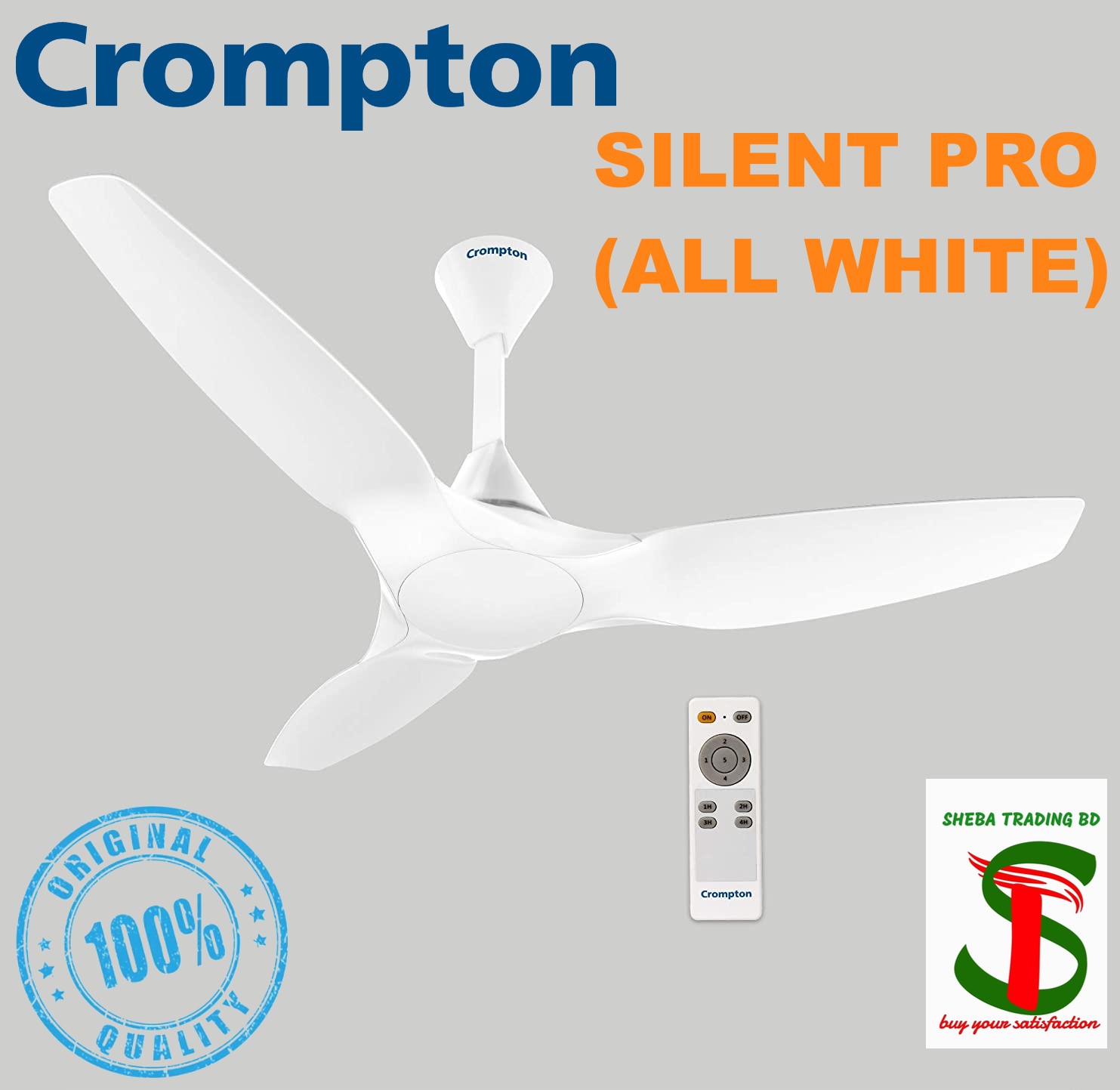 Crompton Silent Pro Enso Smart 1225 mm / 49 inches ActivBldc Ceiling ...