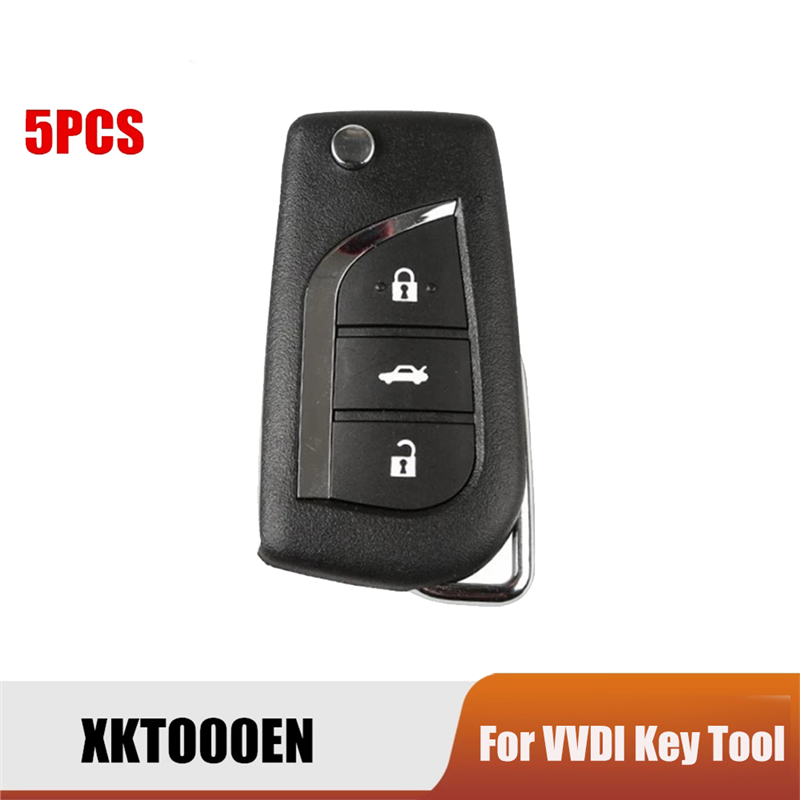 XKTO00EN Universal Wire Remote Key Fob 3 Buttons ABS + Metal for Type ...