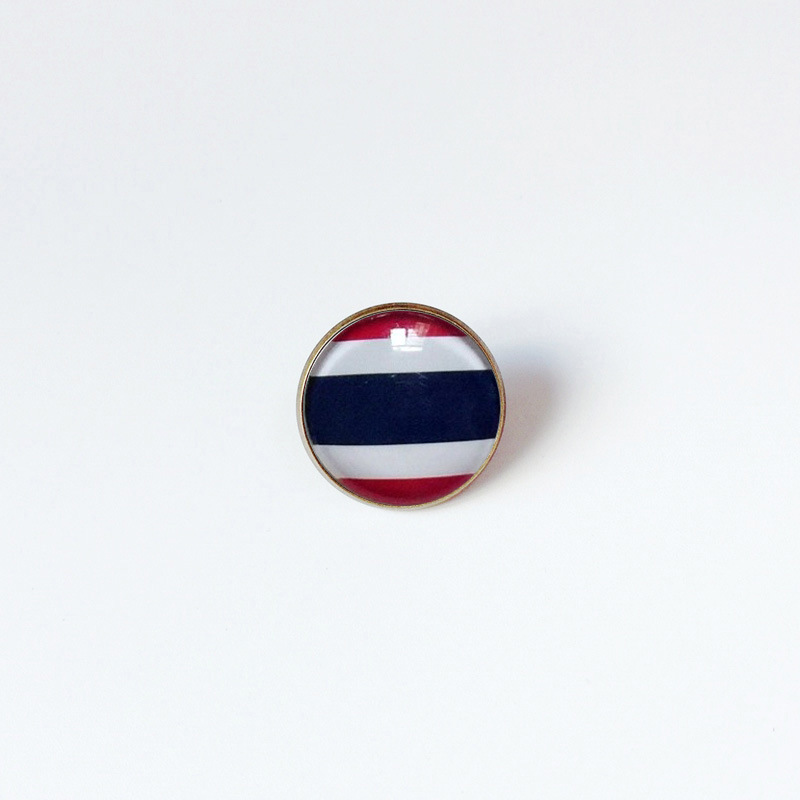 Thailand National Flag Brooch, World Cup Football Brooch, High Class ...