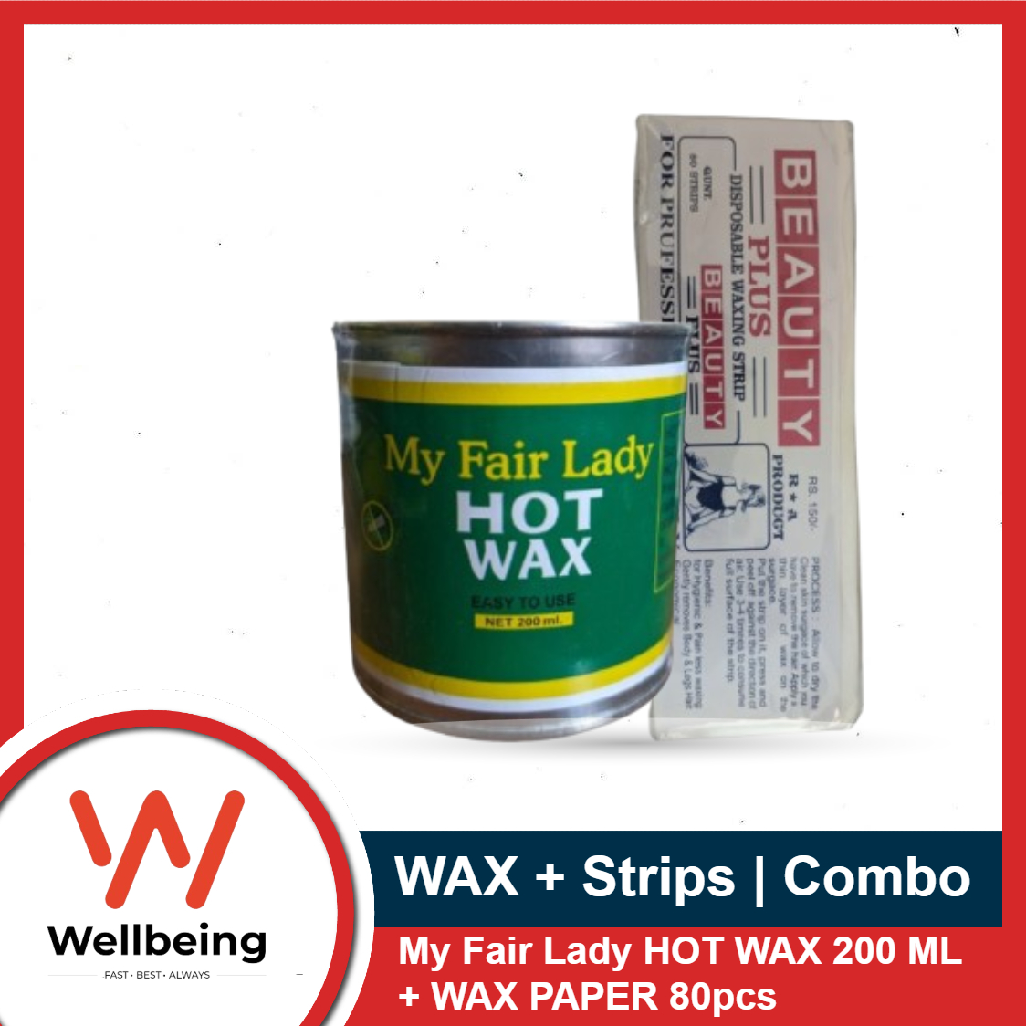 My Fair Lady Hot/ Cold Wax Easy To Use 200ml Body Hair Removal with WAX ...