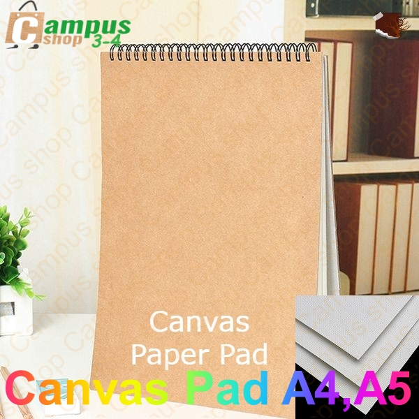 Canvas pad for acrylic water and oil color A5 / A4 / A3 size 12 Sheet ...