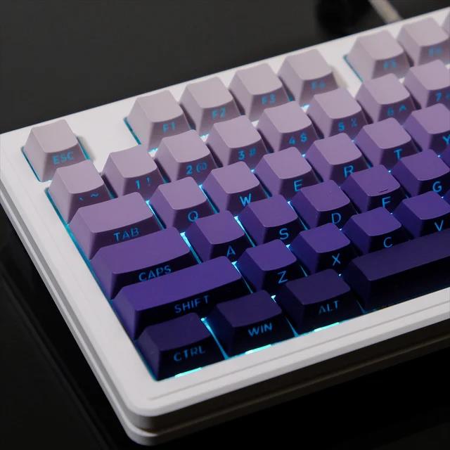 PBT Keycaps Side Print Keycap Set Double Shot Shine Through Custom ...
