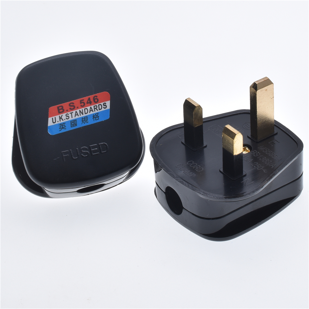 Uk British Mains Plug 3 Pin 13a Plugs Grounded 250v 3 Pin Bs1363 ...