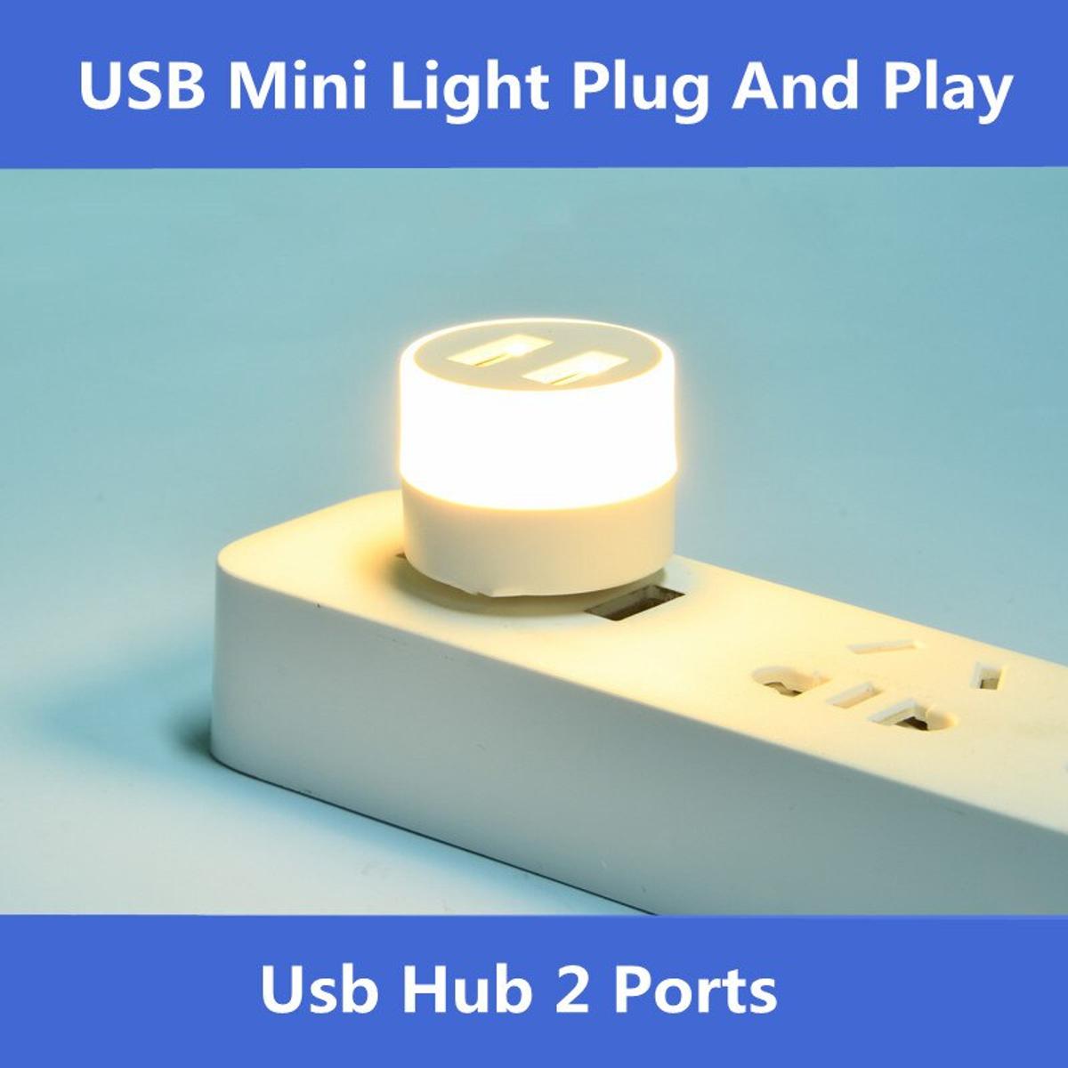 USB Mini Light Plug And Play Usb Gadgets Hub 2Ports Gift ,Small Book ...