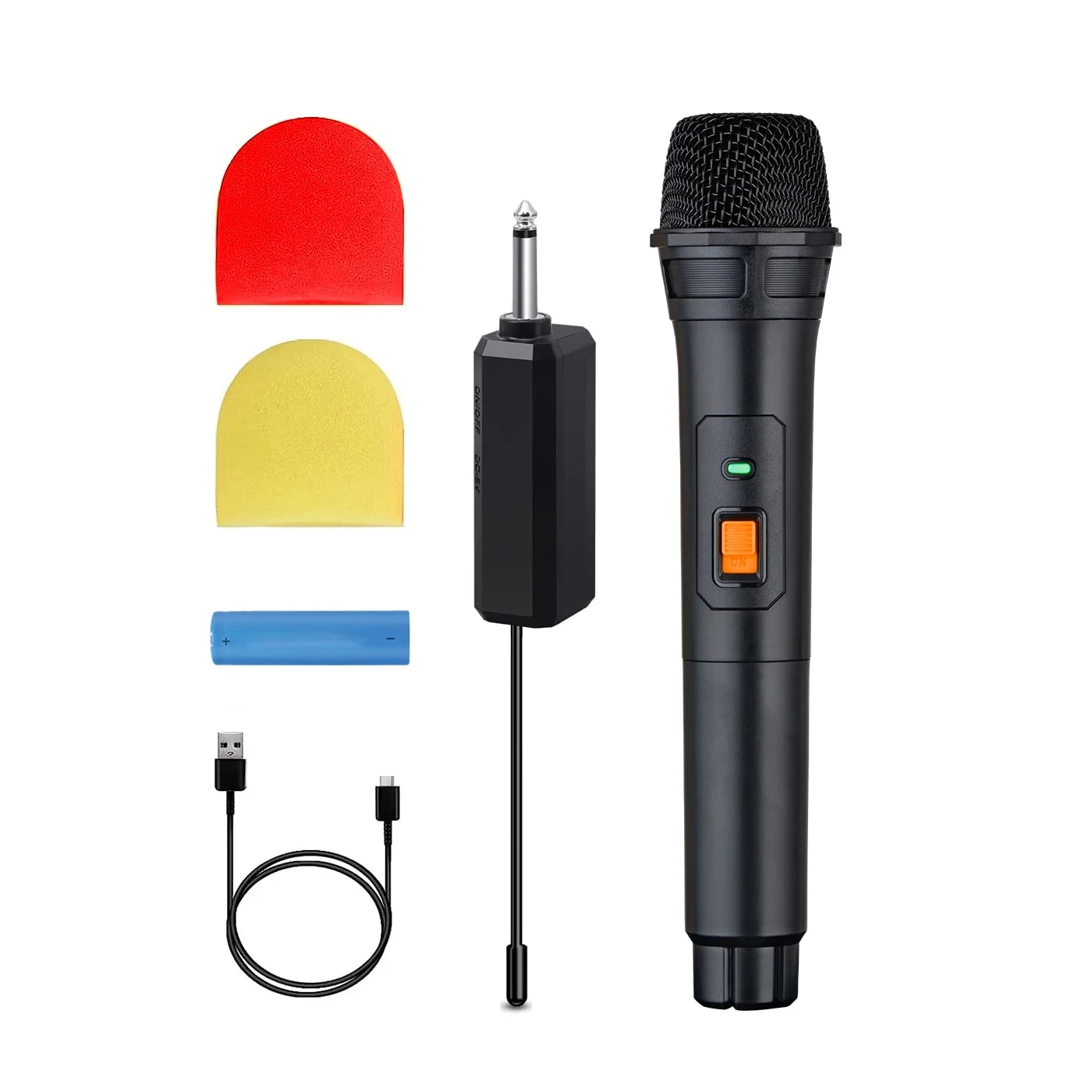 Heikuding UHF Wireless Microphone Universal Cordless Dynamic Microphone ...