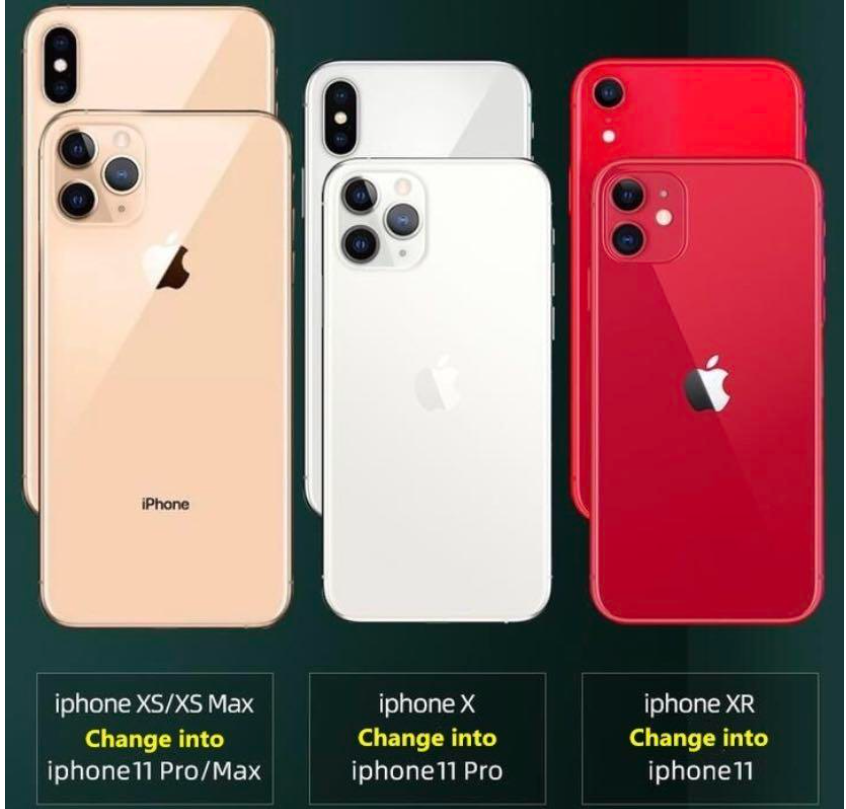 LENS CONVERTER iPhone X/XS/XSMAX Change to iphone 11 Pro MAX phone back ...