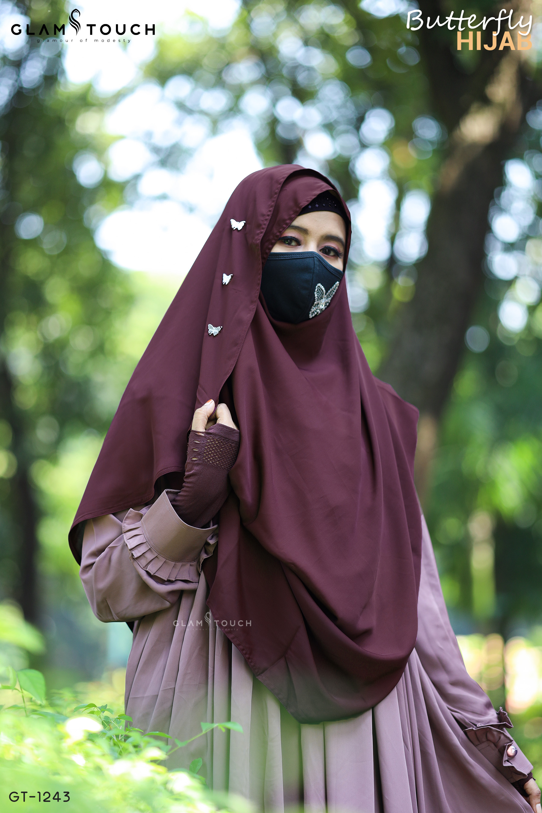 Butterfly Full Coverage One Loop Ready Hijab Collection -All Colors ...