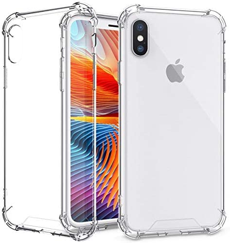 For Iphone X & xs Transparent anti shock side bumper corner 4D Crystal ...