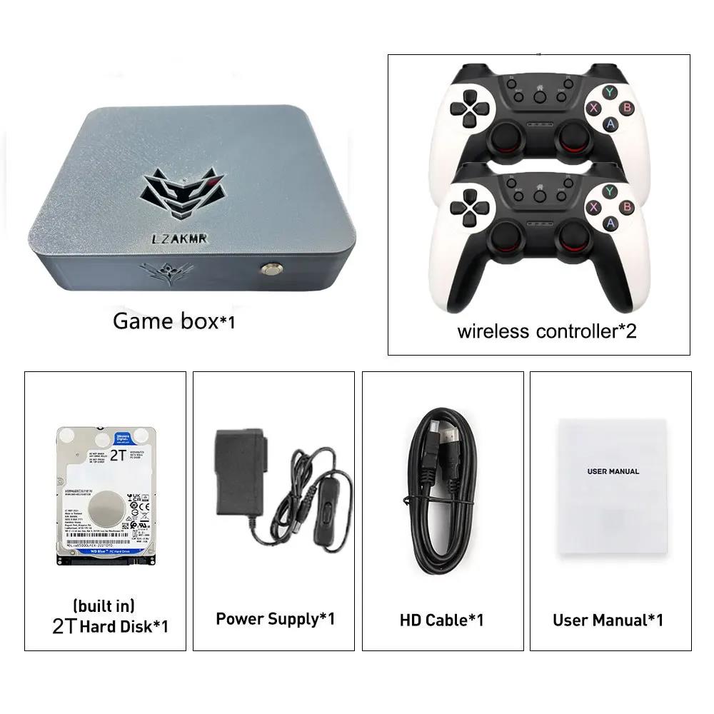 NEW AK1 Pro Game Box 99999+GAME Windows 11 2TB Game System For PS2 PS3 ...