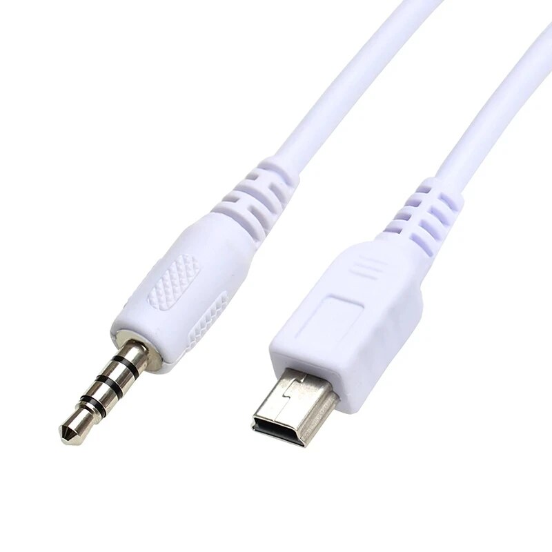 50cm Mini / Micro USB - 3.5mm Aux Audio Cable 5Pin Mini USB B Male to 3 ...