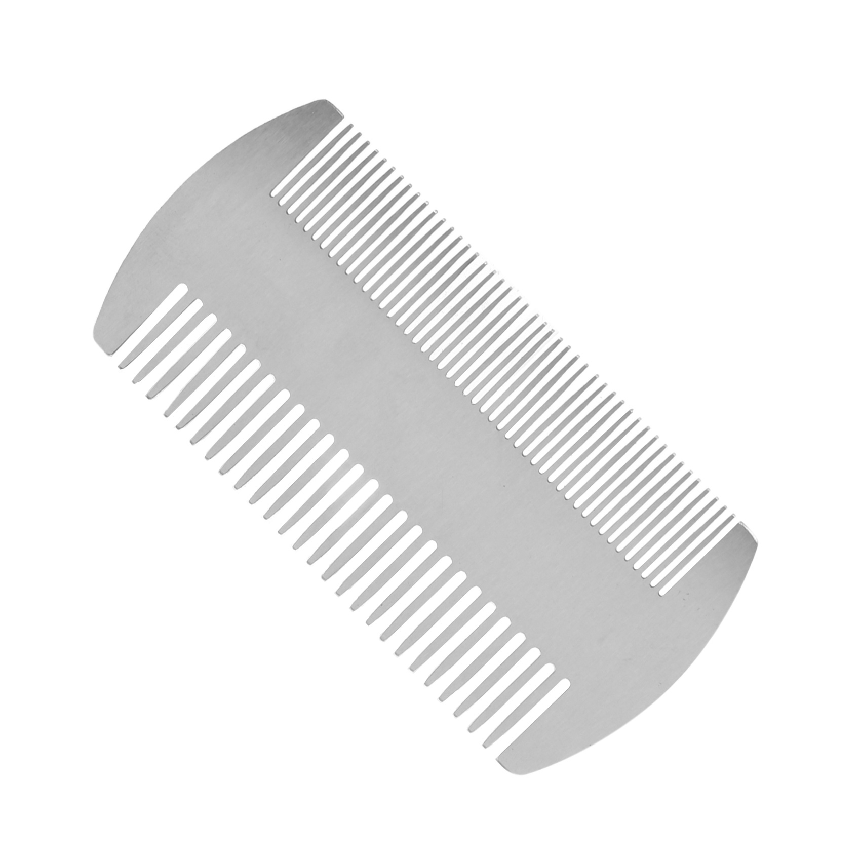 2X Dual Action Stainless Steel Credit Card Size Comb Wallet Comb Pocket ...