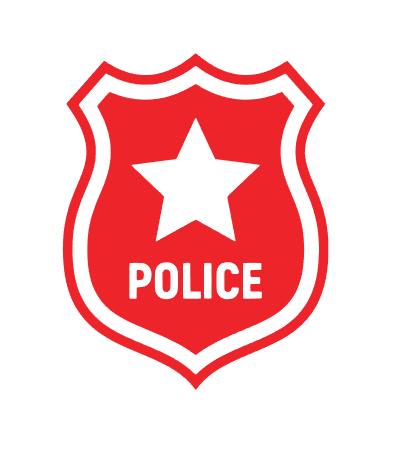 Police logo Sticker for bike | Daraz.com.bd