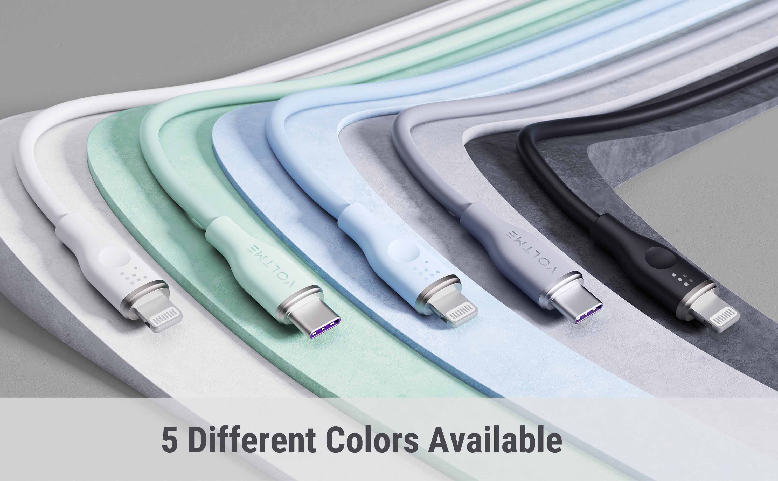 VOLTME PowerLink MOSS (USB-C to Lightning Fast Charging Cable)