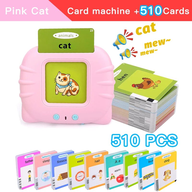 Montessori Education Flash Cards Machine Early Educational Learning ...