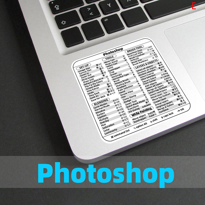 Windows PC Reference Keyboard Shortcut Sticker for PC Laptop Desktop ...
