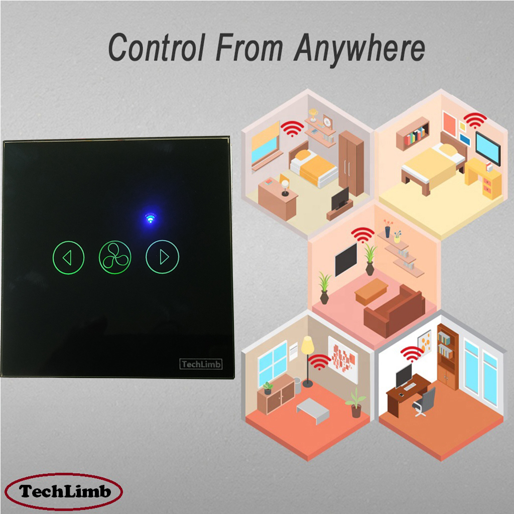 Smart WiFi Fan Switch – Remote & Touch Control | Works with Alexa ...