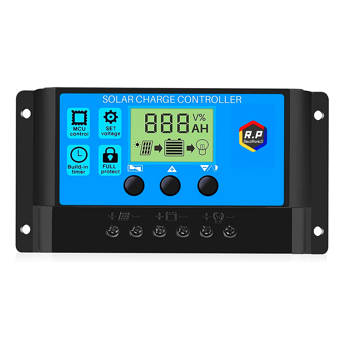 Solar Charge Controller 12Volt 10Amp with Digital Display (Circuit ...