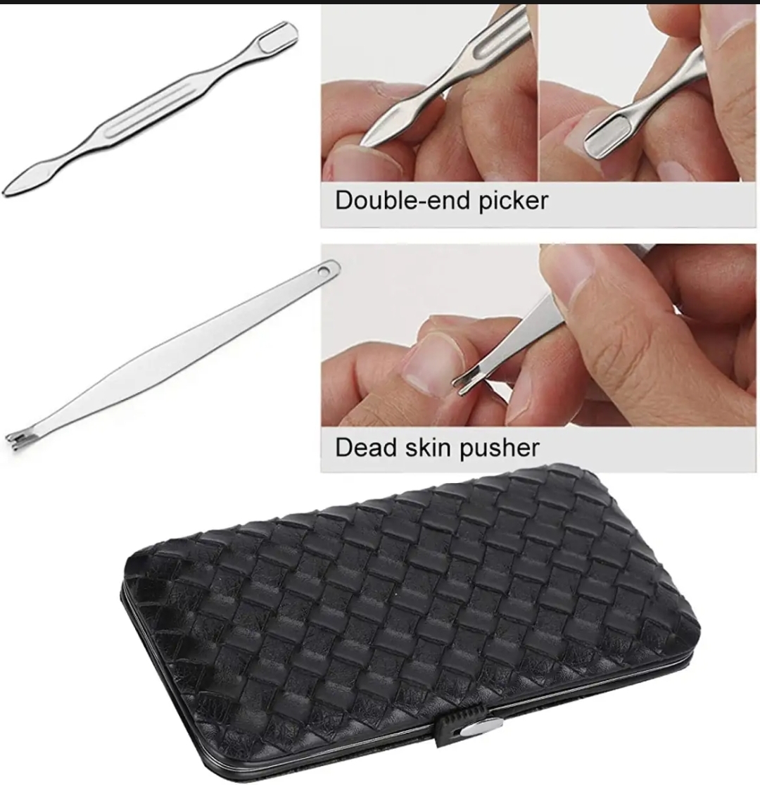 Grooming Kit Nail Pedicure Set Professional, 12pcs ar set Stainless ...