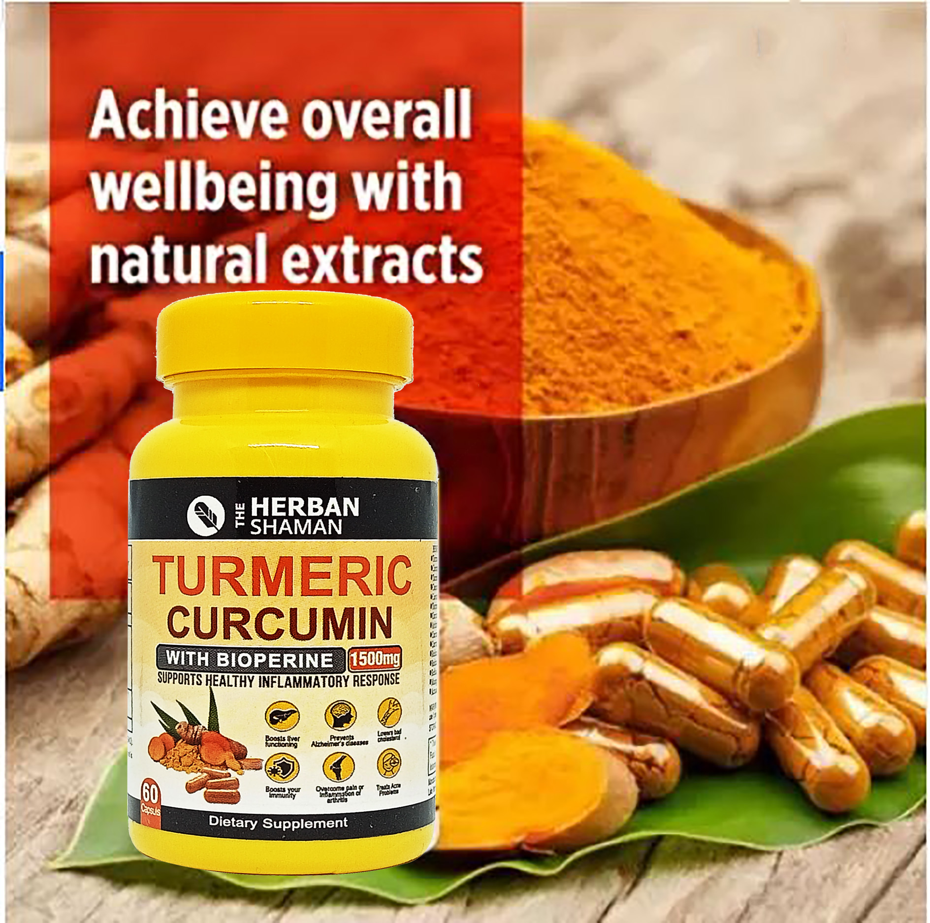 NATURAL TURMERIC CURCUMIN | Daraz.com.bd