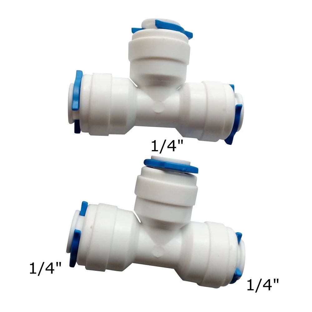 T Quick Connector Tee Fitting RO Water Purifier Reverse Osmosis System ...