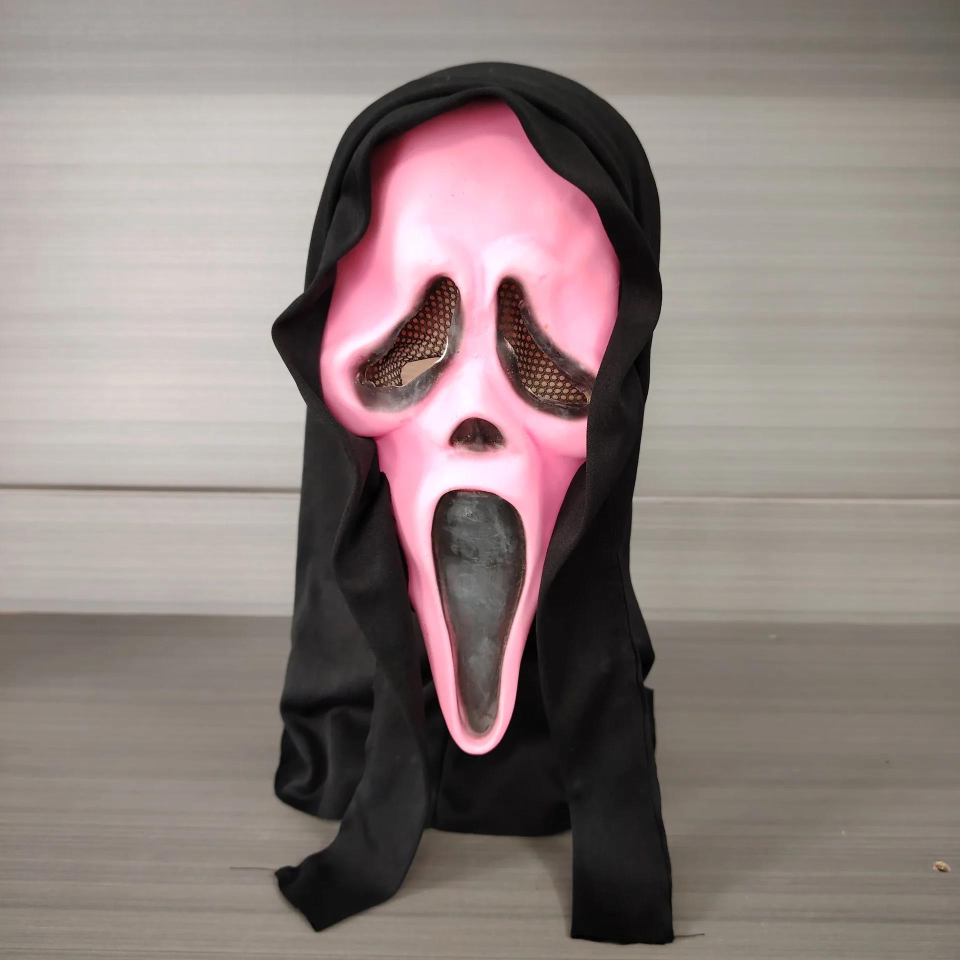 Ghost Face Scream Movie Horror Mask Halloween Killer Scary Headgear ...