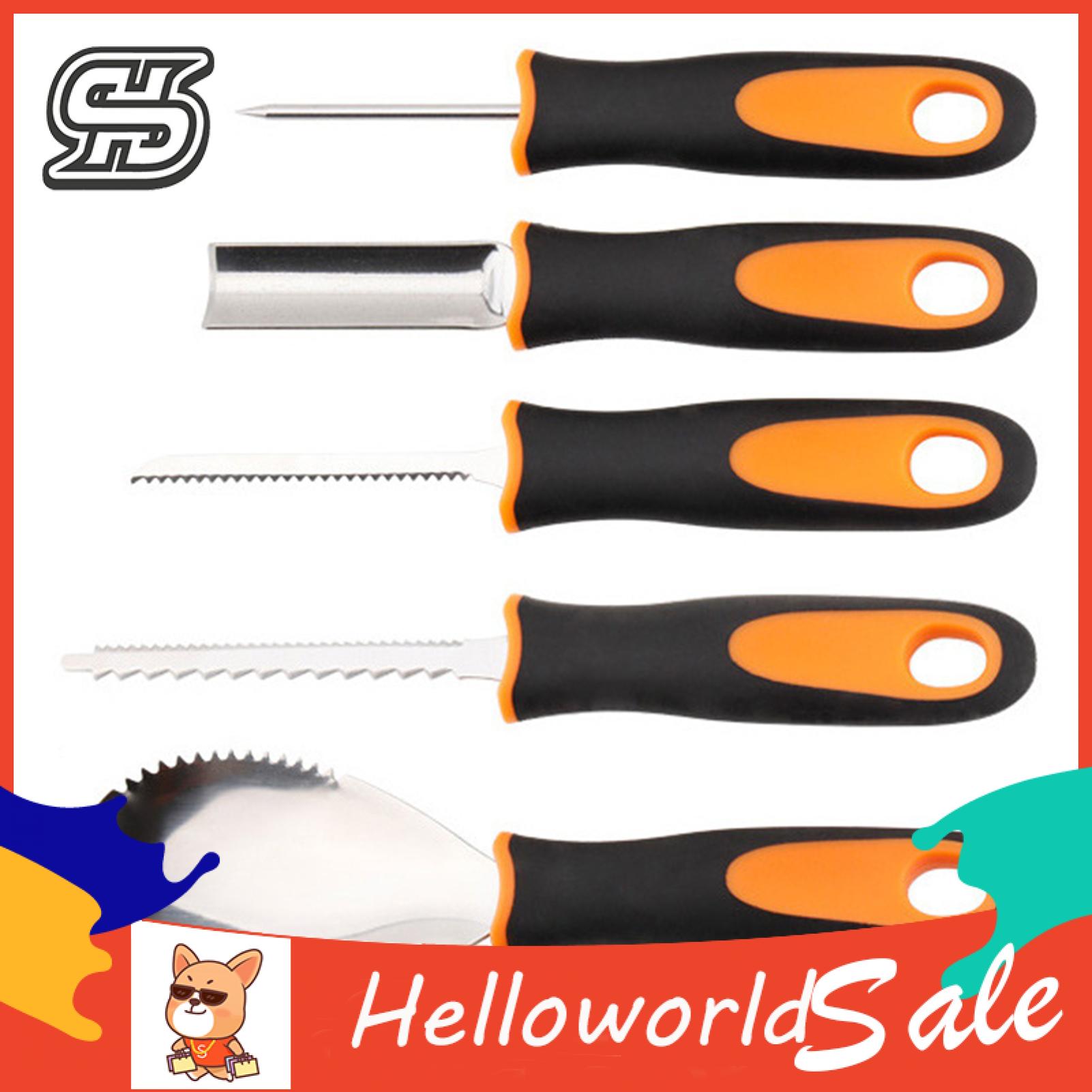 HelloWorld Pumpkin Carving Kit Easy to Clean Ergonomic Sle Pumpkin ...