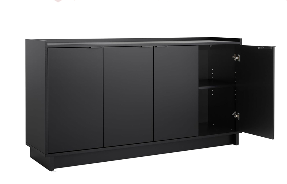 Sideboard Buffet Cabinet with 4 Doors, Storage Cabinet with Doors and ...