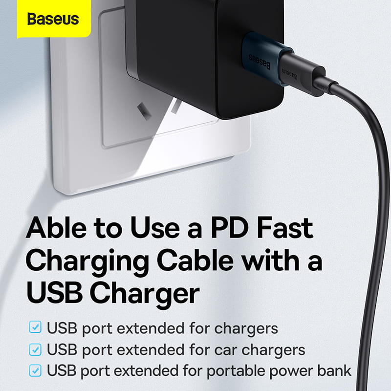 Baseus Mini Type-C Female To Usb 3.1 Adapter Converter - Type C Cable ...