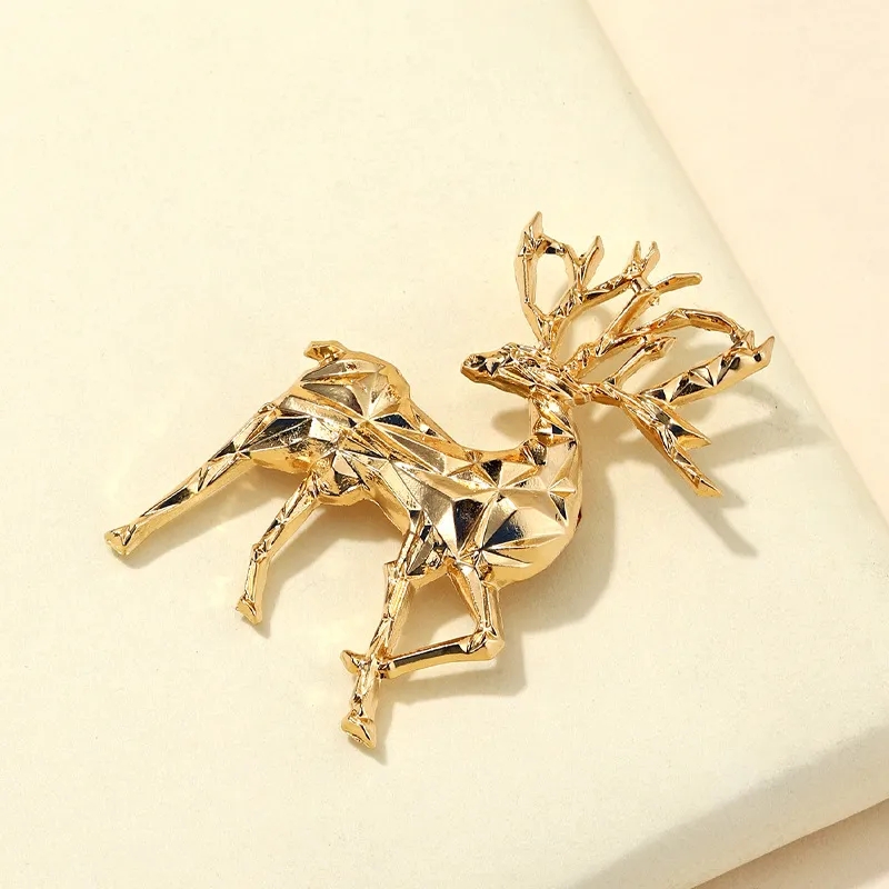 Deer Brooches for Men Women Rhinestone Deer Brooch Pin Fashion Winter ...
