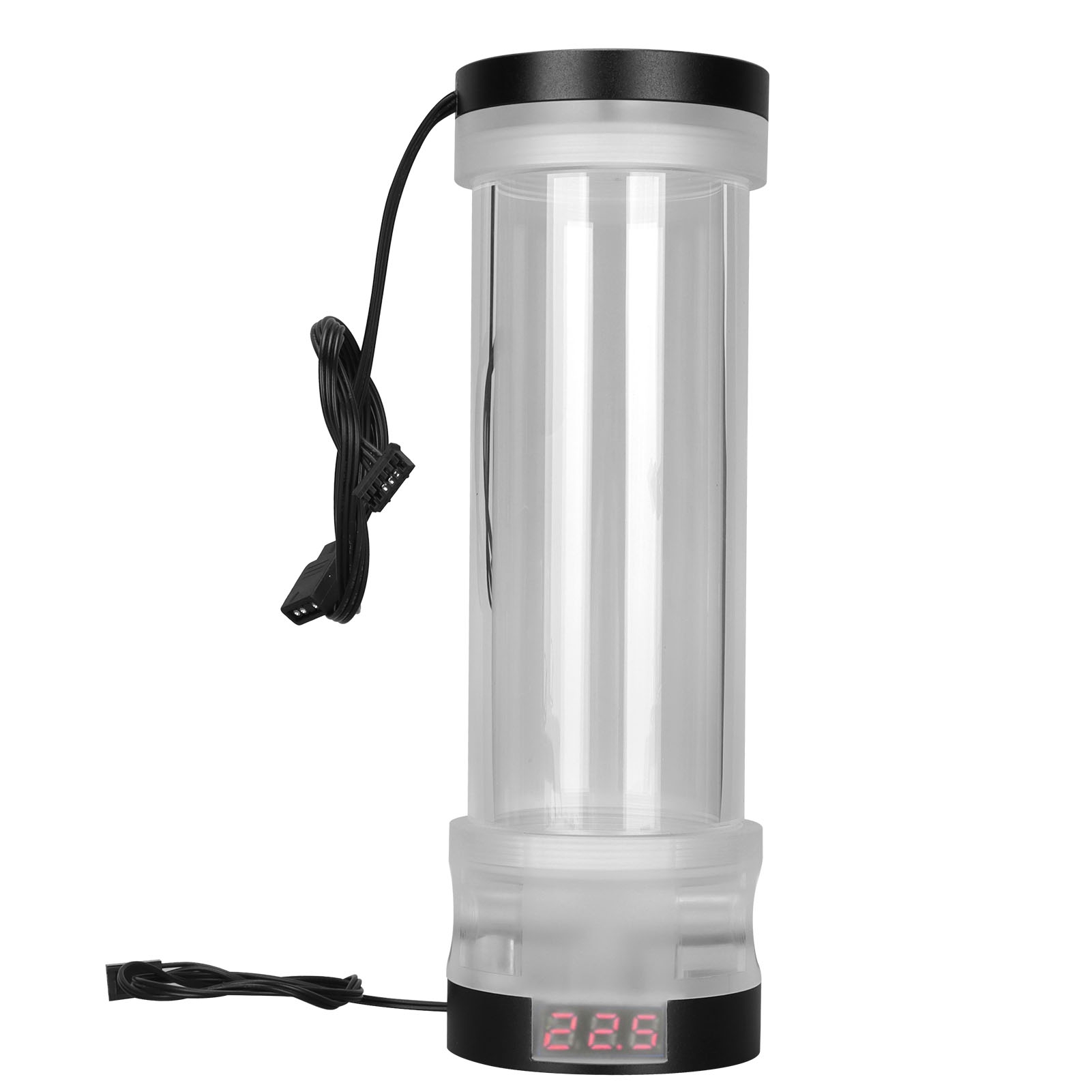 Water Cooling Tank Transparency 210mm Cylinder Temperature Display ...