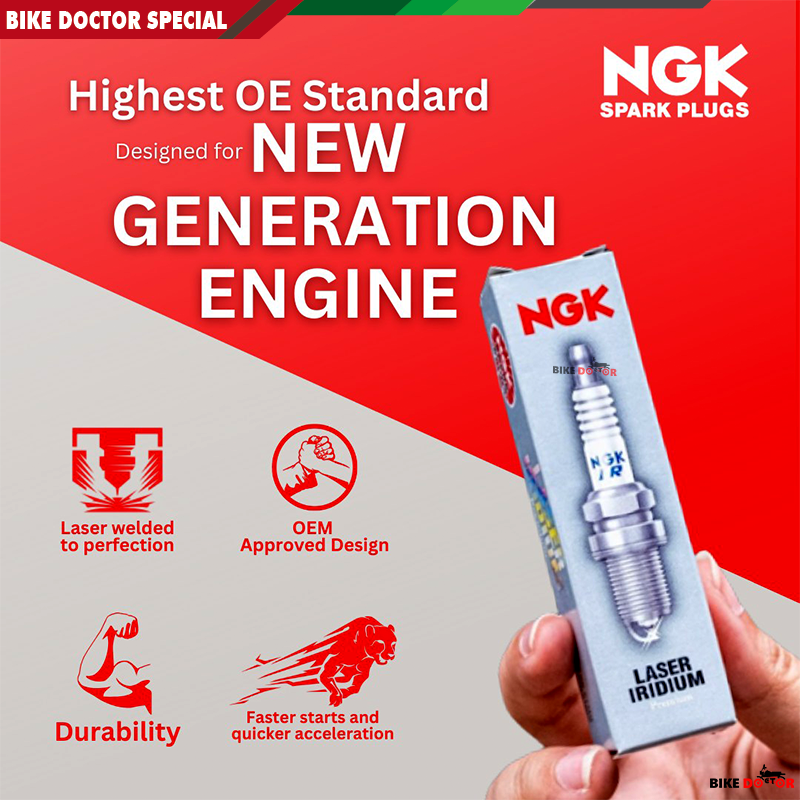 NGK LASER IRIDIUM PREMIUM Spark Plug-Long Thread (Made in Japan) 1 Piece