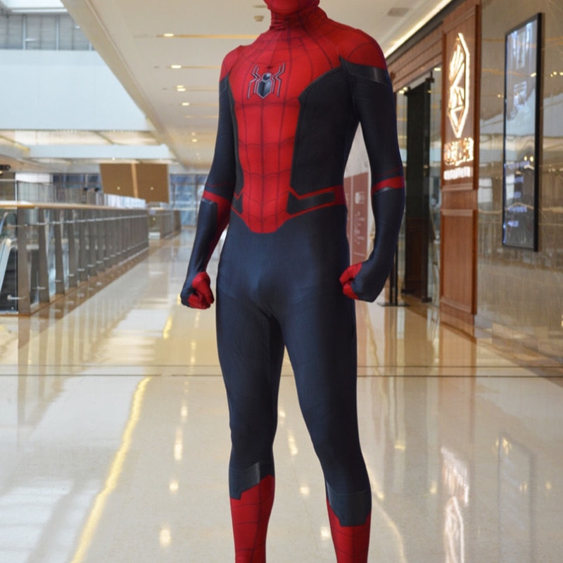 Far From Home Spiderman Costume Superhero Zentai Suit Spider Man ...